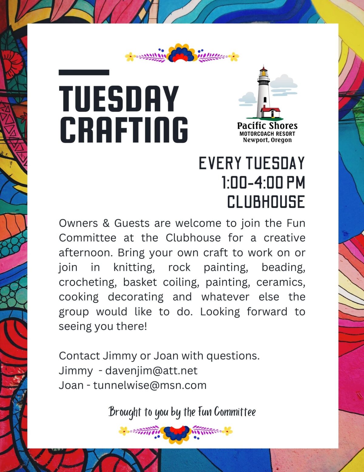 Activities - Pacific Shores Motor Coach Resort